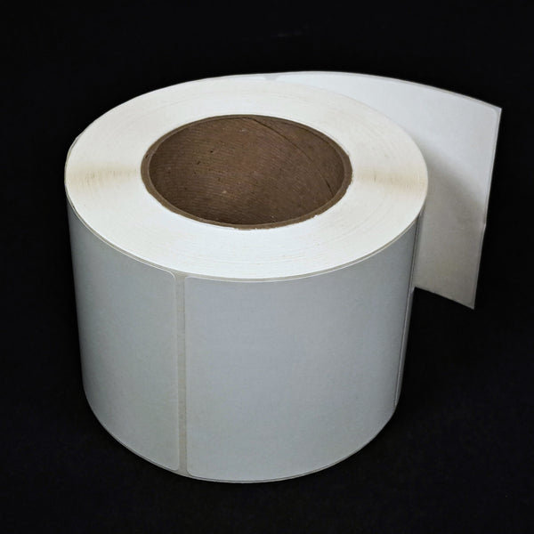 NMS Inkjet Labels, BOPP, Gloss, Die Cut, White, 4x4, 3" Core, 6" OD ...