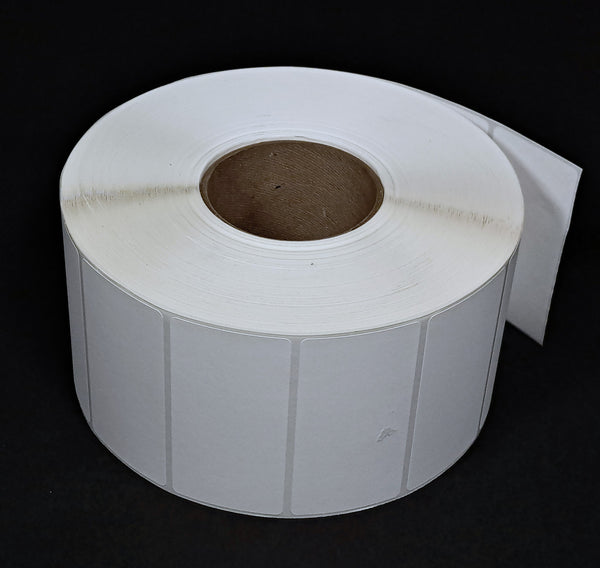 NMS Inkjet Labels, Paper, Matte, Die Cut, White, 4x2, 3" Core, 8" OD ...