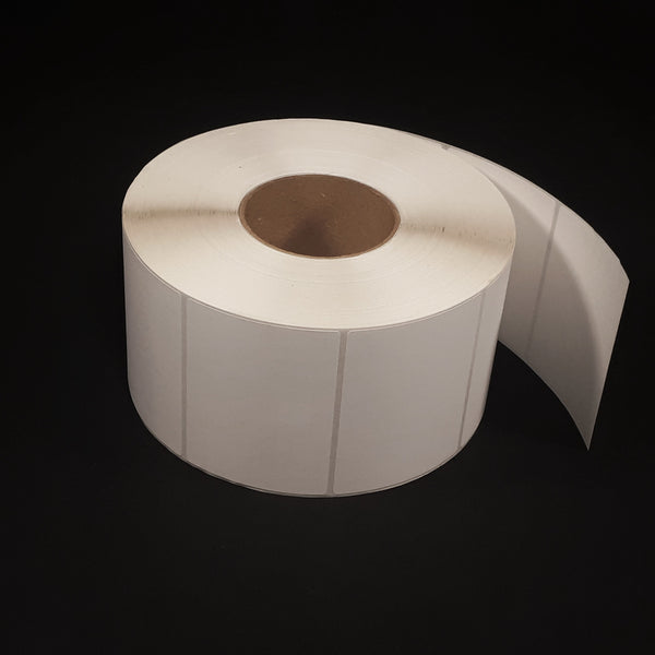 NMS Inkjet Labels, Paper, Matte, Die Cut, White, 4x3, 3" Core, 8" OD ...